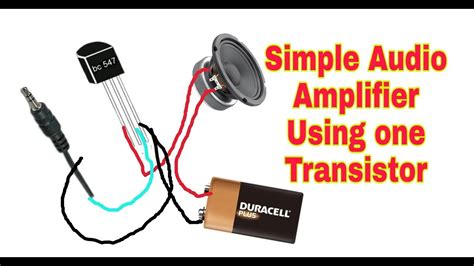 How To Diy Make A Simple Amplifier Using Only One Bc547 Transistor Rc Invention Diy