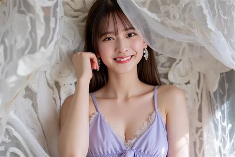 one woman 歳の completely nakedの日本人女性 angle showing the whole body SeaArt AI