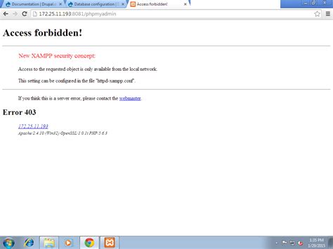 Xampp Unable To Access The Php Myadmin In Windows Due To The New