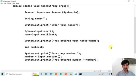 03 Java Reading Inputs From Keyboard Youtube