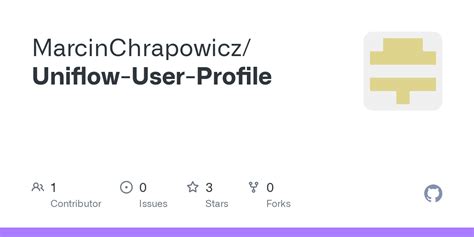 GitHub MarcinChrapowicz Uniflow User Profile
