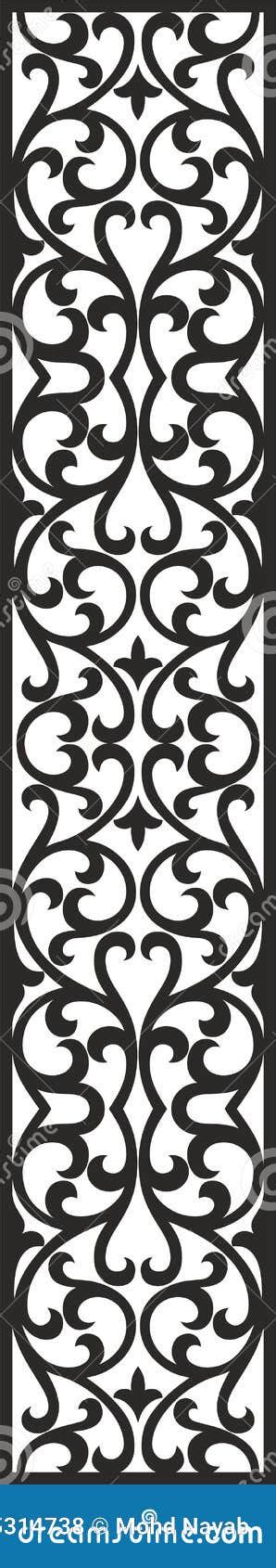 Floral Sandblast Design Pattern Cdr Vectors 285788030