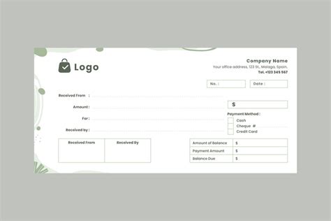 평면 디자인 영수증 책 템플릿 무료 벡터