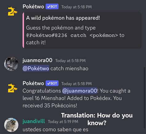 What Is This Bug On Poketwo That Doesnt Show The Pokemon When Catching This Is Only For Me Btw