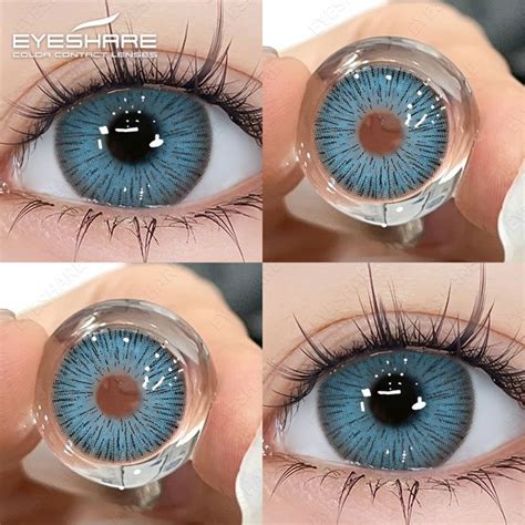 Yickyue 1pair Colorcon Colored Contact Lenses For Eyes Brown Eye Lens