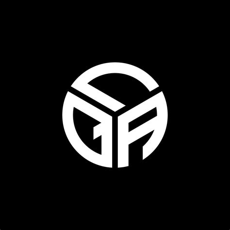 Lqa Letter Logo Design On Black Background Lqa Creative Initials