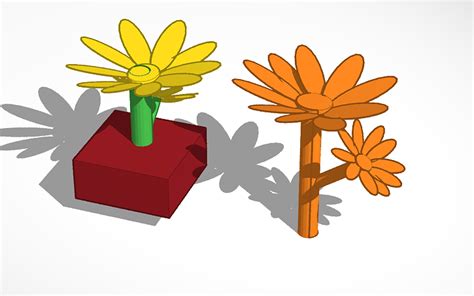 3d Design Flower Tinkercad