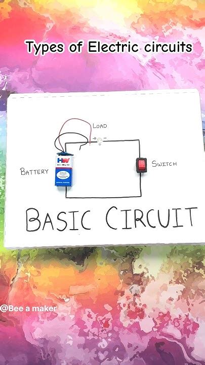 Types Of Electric Circuits Basiccircuit Seriescircuit Parallelcircuit Youtube