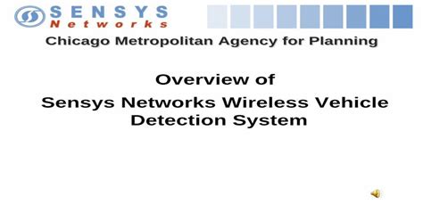 Pdf Overview Of Sensys Networks Wireless Vehicle Detection System Dokumen Tips