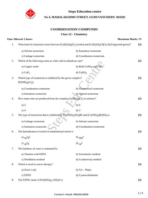 Coordination Cmpd Pdf Coordination Cmpd Pdf