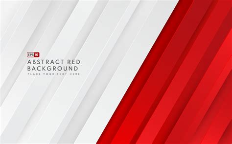 Abstract Diagonal Geometric Red And White Gradient Color Background And Lines Texture With Copy