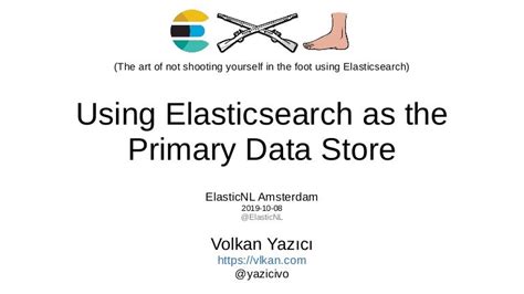using elasticsearch as the primary data store
