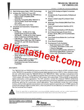 TMS C Datasheet PDF Texas Instruments