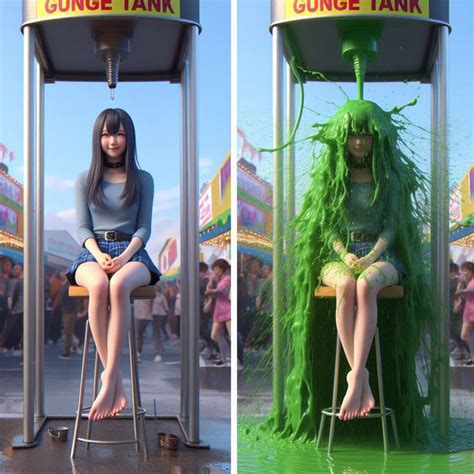 Girl In Gunge Tank Before And After By Wamaint On Deviantart