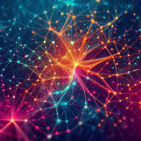 Premium Photo Neural Pattern Design Neural Network Art Neural Wave