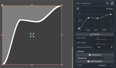Curve Graph Godot Shaders
