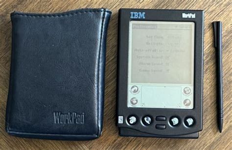 Ibm Workpad Gen 1 8602 10u Super Rare Pda With Case Tested And Works Ebay