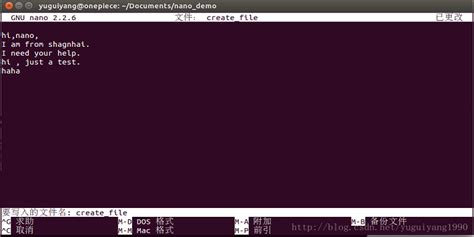 Linux下nano编辑器操作基本命令 附带详细解释 Vps百科