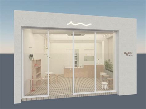 광주 테이크아웃카페 타릇하다 1204디자인 美容室 内装 インテリア 内装