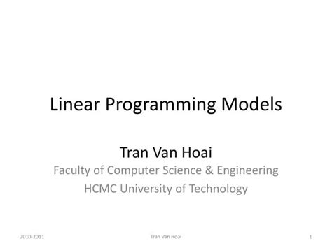 Ppt Linear Programming Models Powerpoint Presentation Free Download Id1856464