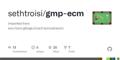 github sethtroisi gmp ecm imported from svn ria fr svnroot ecm
