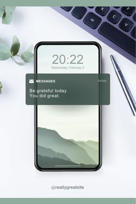 Green 3d And Modern Lock Screen Notification Template Postermywall
