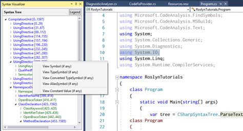 VS 2017 RC View Directed Syntax Graph Does Not Appear When Right