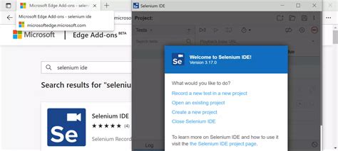Selenium Ide On Microsoft Edge 2024 Testingdocs