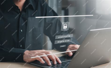 Premium Photo Cyber Security Concept Secure Access To Users Personal Information Information