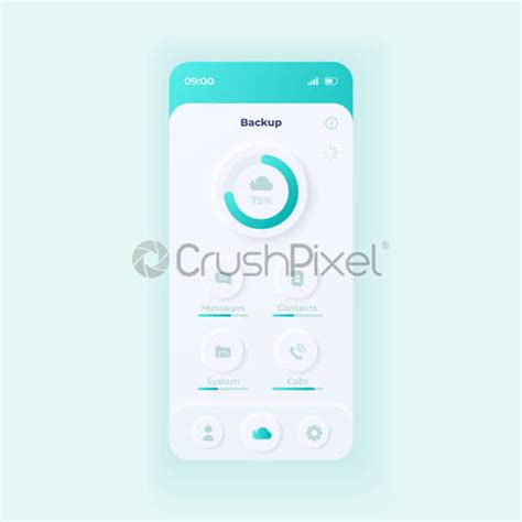 File Manager Tablet Interface Vector Template Stock Vector 2266833 Crushpixel