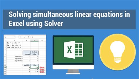 Excel Solver Solve Linear Equations Tessshebaylo