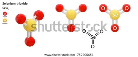 Selenium Trioxide Inorganic Compound Formula Seo3 Stock Illustration