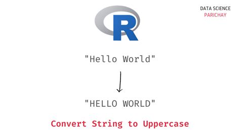 Convert String To Uppercase In R Data Science Parichay
