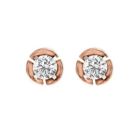 Cvd Blooming Stud Earrings Gm Kt At Rs Pair In Surat Id