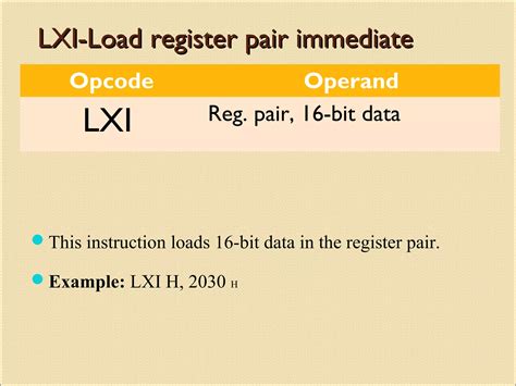 8085 Instruction Set Ppt