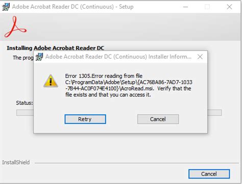 Adobe Acrobat Reader Dc Installation Error Adobe Community 9035242
