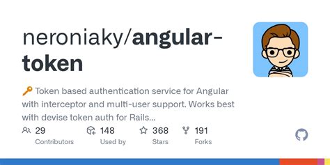 Github Neroniakyangular Token Key Token Based Authentication