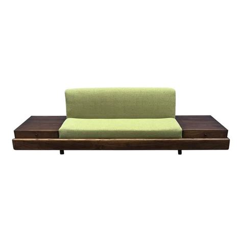 Modern Walnut Platform Sofa Modern Sofa Set Modern Sofa Reupholster