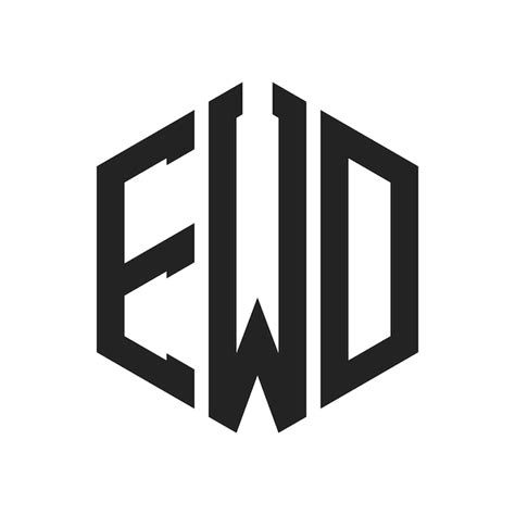 Premium Vector Ewd Logo Design Initial Letter Ewd Monogram Logo Using