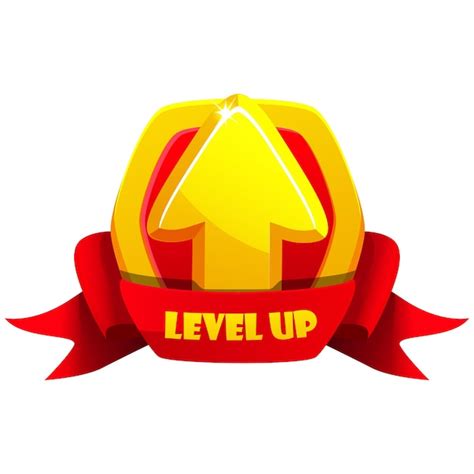 Premium Vector Game Level Up Badge Icon Vector Bonus Rank Reward