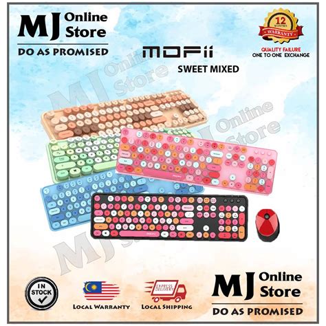 Mofii Sweet Mixed Sweet Hc Wired Wireless Keyboard Mouse Combo Set Best Choice For Ts