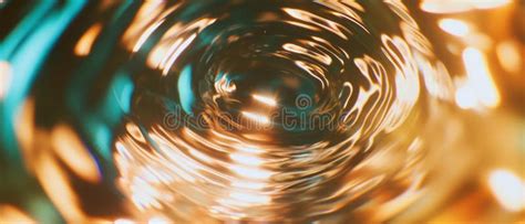 Dynamic Ripples Of Light And Particles Creating Mesmerizing Abstract Effects Stock Illustration