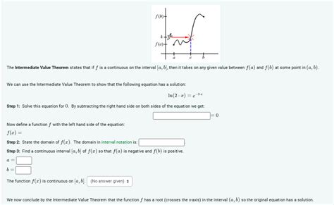 Solved The Intermediate Value Theorem States That If F Is A