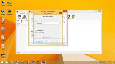 How To Create Password Protected Archive Or Rar File Youtube