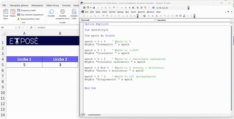 Operatory W Vba Exposepl Kursy I Szkolenia It