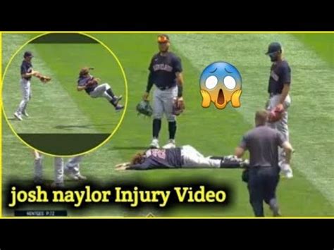 Cleveland Indians Josh Naylor Injury Video Josh Naylor Leg Injury