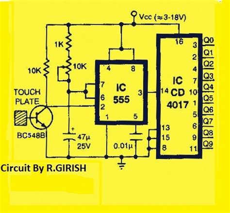 Channel Capacitive Touch Switch Circuit Making Easy Circuits