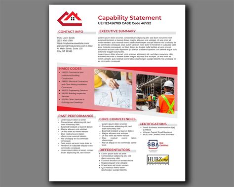 Capability Statement Sample Template Template Samples Capability Statement Sample Template Template Samples