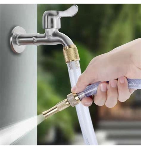 전동 분무기 고압 동력 무선 세차기 분사기 세척기 1pc 호스 노즐 또는 탭 커넥터 조정 가능한 와셔 스프레이 어 가든 제트 워터 건 세척 급수 티몬