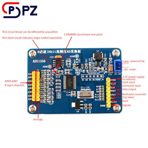 ADS Bit AD Module Analog To Digital Communication Capture Board Channel EBay